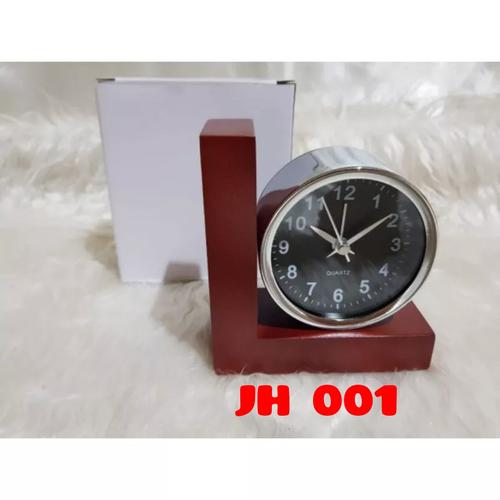 Jual JH 001 Jam L Jam meja Jam meja kayu Bisa Custome Nama&Logo ...
