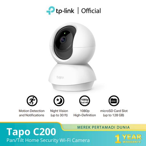 Promo TP-LINK CCTV Tapo C200 Home Security Wi-Fi Camera/ IP Camera C200 ...