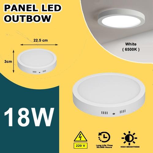 Jual Panel Led Outbow Lampu Downlight Led Panel Bulat - 18 Watt, Warm ...