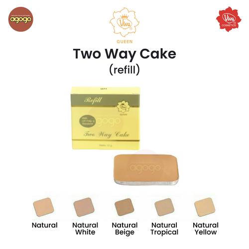 Promo [ REFILL ] VIVA QUEEN TWO WAY CAKE WITH UV FILTER & SQUALANE 13GR ...
