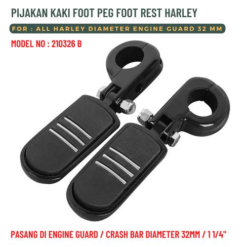 Jual PIJAKAN KAKI FOOT PEG FOOT REST ALL HARLEY DIAMETER 32MM 210326 B ...
