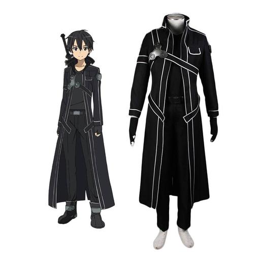 Jual Kostum Cosplay Jubah Set Kirito Anime Manga Sword Art Online ...