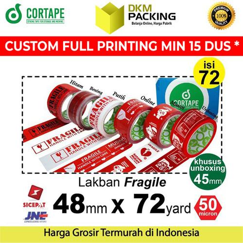 Jual Lakban FRAGILE 48mm PREMIUM Plakban Isolasi TERMURAH / SATUAN ...