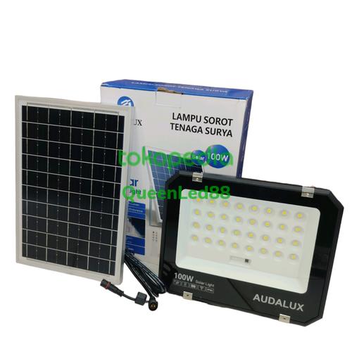 Jual Lampu Sorot LED Solar Cell AUDALUX 100w 100watt Tenaga Surya ...