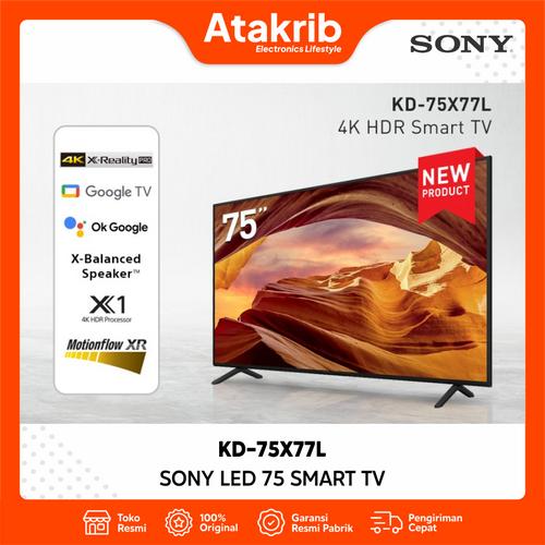 Promo SONY LED 75 KD-75X77L X77L 4K HDR Google TV Cicil 0% 3x - Kab ...
