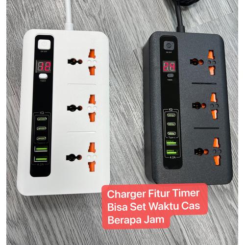 Jual Charger Desktop USB Colokan Listrik Home Plug Auto Power Off Set ...