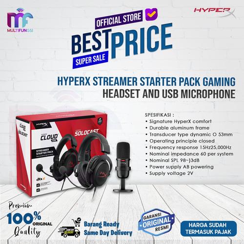 Promo HyperX Streamer Starter Pack Gaming Headset and USB Microphone Cicil 0% 3x - Jakarta Pusat ...