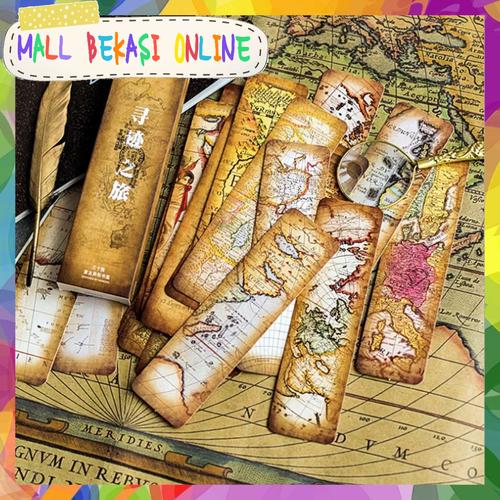 Jual (1pcs) Pembatas Buku Paper Bookmark Retro Seeking Journey Koleksi ...
