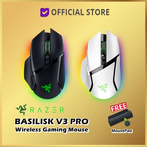 Promo Razer Basilisk V3 Pro Wireless Ergonomic Gaming Mouse RGB - White ...