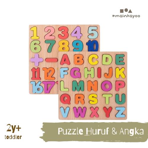 Jual MAIN PUZZLE - PUZZLE KAYU HURUF ANGKA ALFABET 20X20 - MAINAN ...