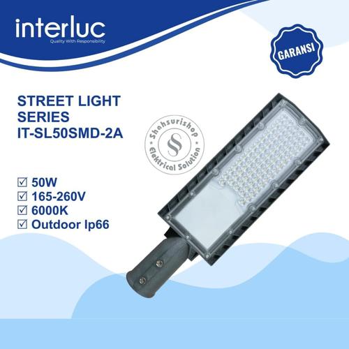 Jual INTERLUC LAMPU JALAN LED SMD MATA BANYAK IP66 50 W PUTIH - Jakarta ...