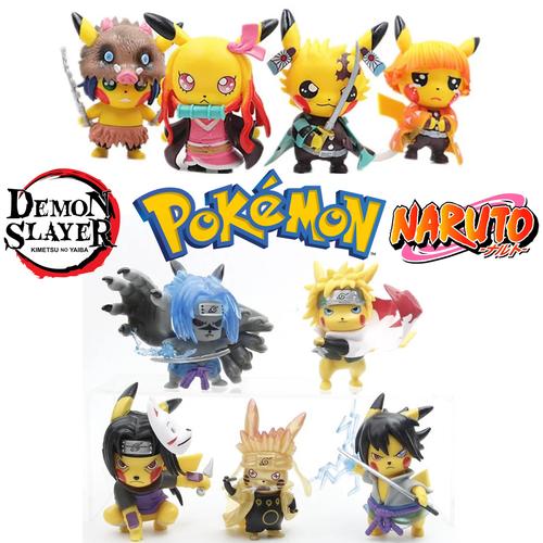 Jual ACTION FIGURE POKEMON PIKACHU NARUTO VER. SET 5 PCS TOPPER CAKE ...