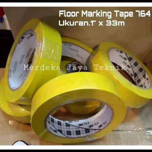 Jual Floor Marking Tape 764 3M Lakban Garis Lantai Warna kuning Ukuran 1"IN - Kota Bekasi ...