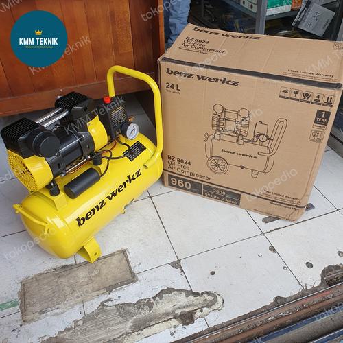 Jual MESIN KOMPRESOR ANGIN OILLESS 1.5 HP 24L BENZ BZ8624 AIR ...