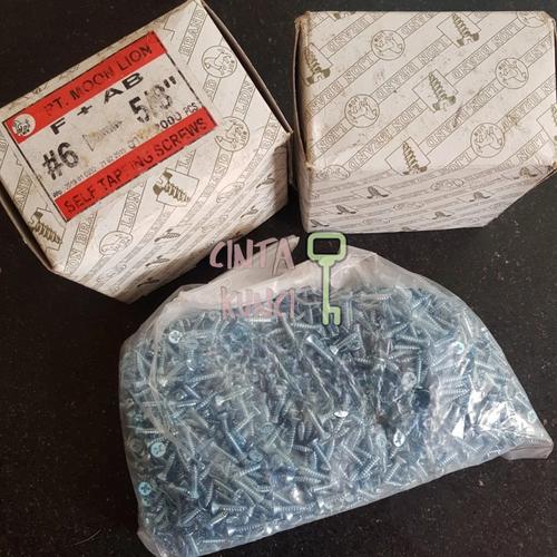 Jual Sekrup Moon Lion FAB FH 6 x 5/8" Baut Tapping Skrup Kayu 1 Box ...