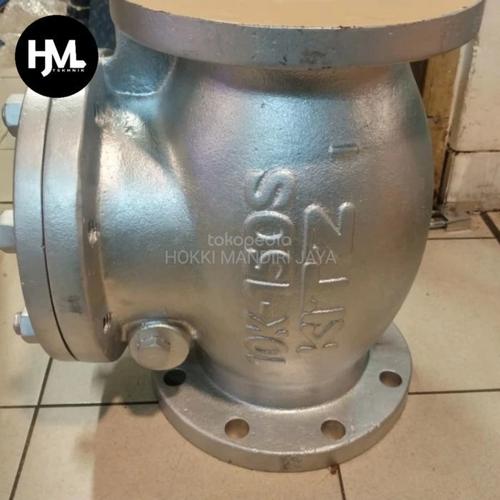 Jual swing check valve kitz 8" inch DN200 flange jis 10k - Jakarta ...