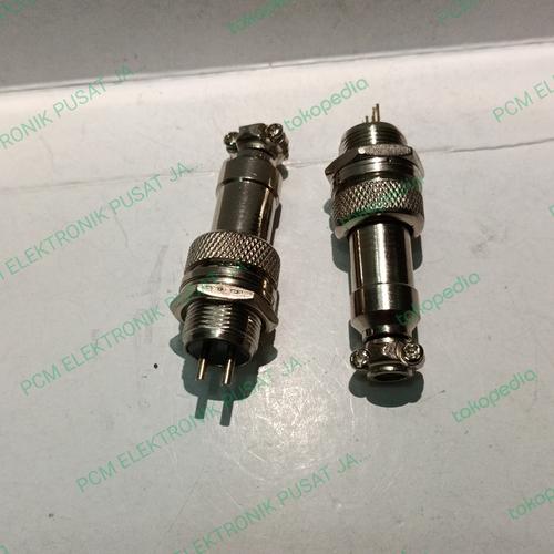 Jual 2642 connector konektor cb 2p 2pin 2 pin gx12 12mm mm male female ...