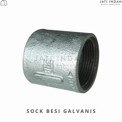 Jual Sock 2" Pipa Besi Galvanis Drat Dalam | Socket Sok Sambungan ...