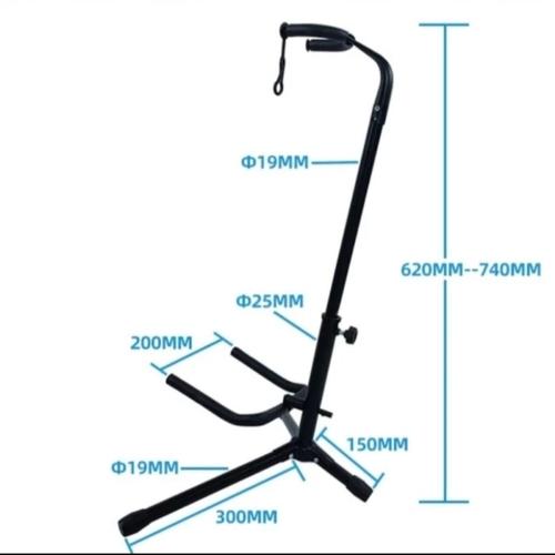 Jual Stand Gitar Biola Bass STD Single Double Treeple - double - Kota ...