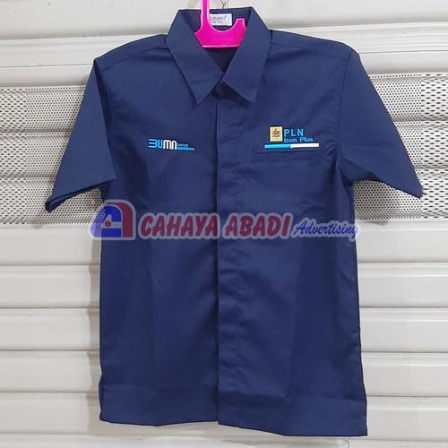 Jual Kemeja BUMN PLN Icon Plus Seragam BUMN PLN Icon Plus Navy - Lengan ...