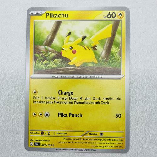 Jual Pikachu 025/165 sv2a Kartu Pokemon 151 Indonesia TCG - Kota Tangerang - Tokutoys ori ...