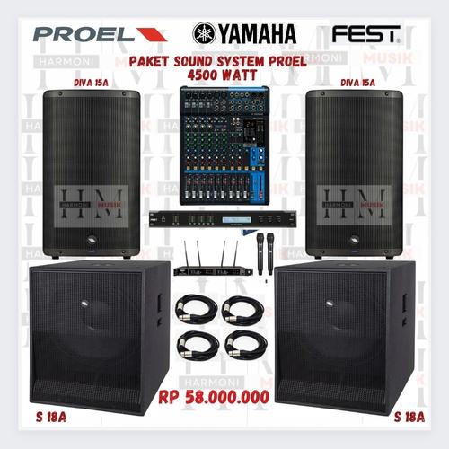Jual Paket Sound System Indoor / Outdoor - Proel/Yamaha/FEST GARANSI ...