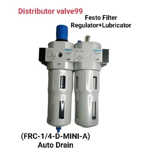 Jual FESTO FILTER REGULATOR + LUBRICATOR (FRC-1/4-D-MINI-A) AUTO DRAIN ...