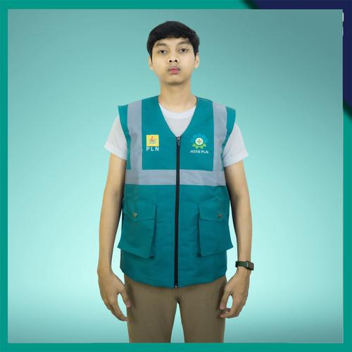 Jual Rompi Proyek Lapangan Rompi Casual Vest Pria Custom Bordir Logo ...