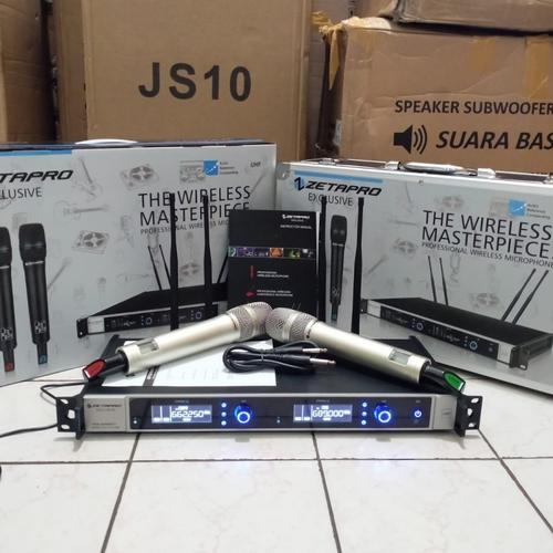 Jual Mic wireless Zetapro exclusive handheld microphone garansi ...