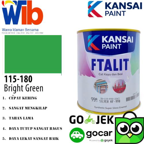 Jual KANSAI Ftalit Cat Besi & Kayu Gloss 1 Kg / Bright Green 115-180 ... Jual KANSAI Ftalit Cat Besi & Kayu Gloss 1 Kg / Bright Green 115-180 ...