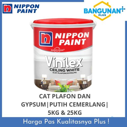 Jual CAT PLAFON DAN GYPSUM PUTIH CERMALANG NIPPON PAINT - PUTIH 25KG ...