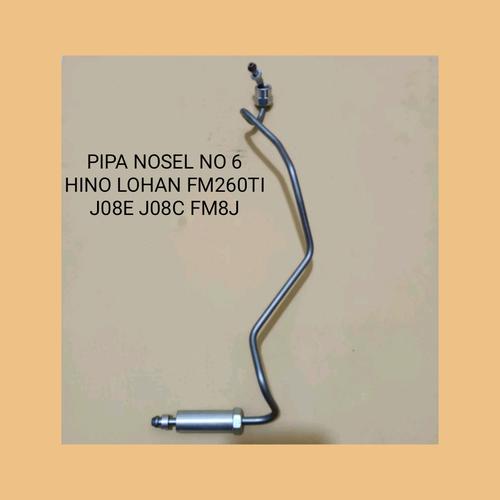 Jual PIPE NOZZLE INJECTOR J08C NO 6 HINO LOHAN FM260TI PIPA NOSEL J08E ...