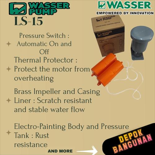 Jual WASSER PUMP LS 15 RADAR PELAMPUNG AIR OTOMATIS TOREN RADAR TOREN ...