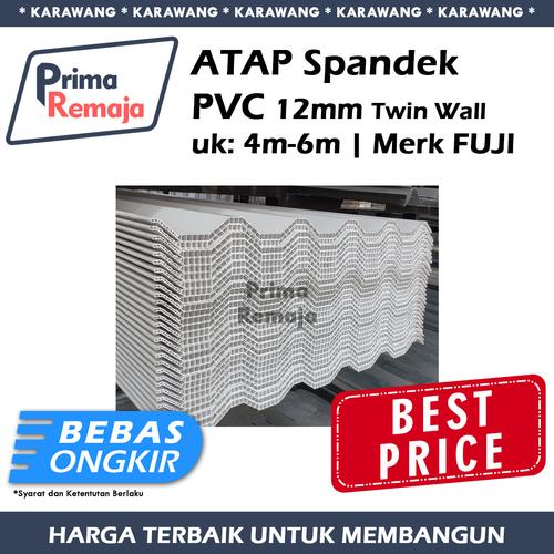 Jual ATAP SPANDEK PVC FUJI 12mm Twin-Wall 4-6m - 4M - Kab. Karawang ...