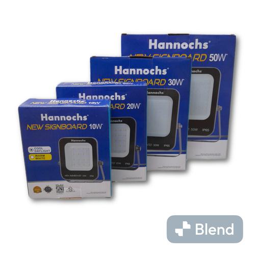 Jual FLOOD LIGHT HANNOCHS NEW SIGNBOARD 10W-50W COOL DAYLIGHT - 10 watt ...