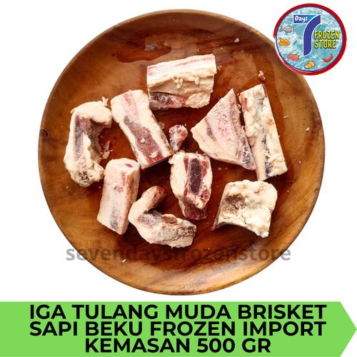 Promo Iga Tulang Muda Brisket Sapi Frozen Beku Import kemasan 500 gram ...