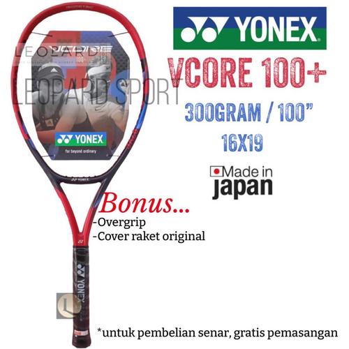 Jual Raket Tenis Yonex VCORE 100+ Scarlet 300gr / Tennis Racket - Kota ...