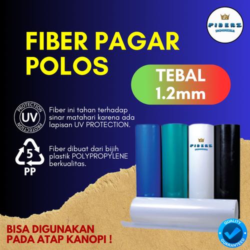 Jual FIBERZ- Fiber Plastik Penutup Pagar POLOS TEBAL 1.2mm Meteran ...