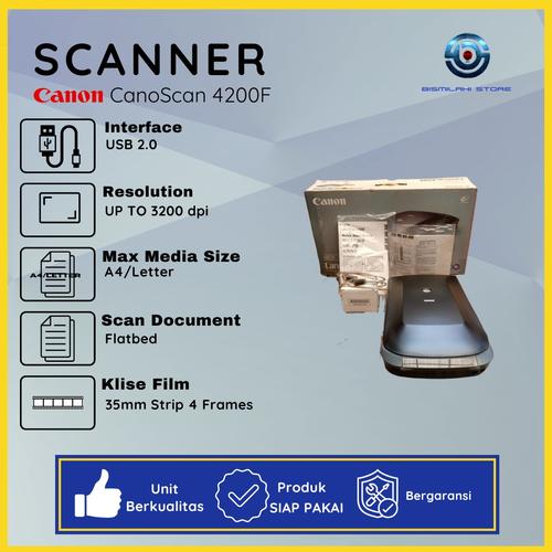 Jual Scanner Canon 4200F Kondisi Baru Fullset Bisa Scan Klise Negative - Kota Bekasi - Bismilahi ...