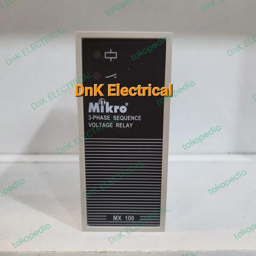 Jual Mikro MX100//MX 100 Phase sequence & Phase failure monitoring 3 ...