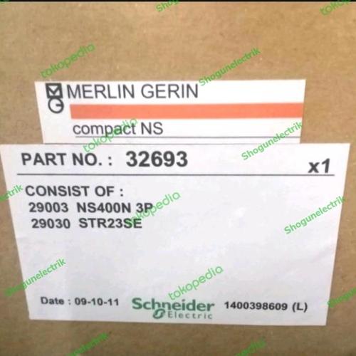 Jual MCCB MERLIN GERIN NS400N NS400 N 3P 400A ns400 Mccb Merlin Gerin ...