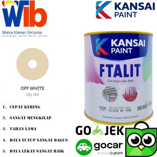 Jual KANSAI Ftalit Cat Besi & Kayu Gloss 1 Kg / Off White 115-110 ...