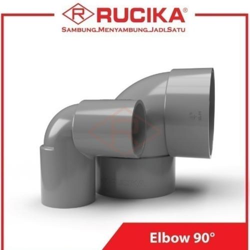 Jual Sambungan Pipa Fitting PVC Knee AW Knie 4" Elbow 4 Inch AW Rucika ...