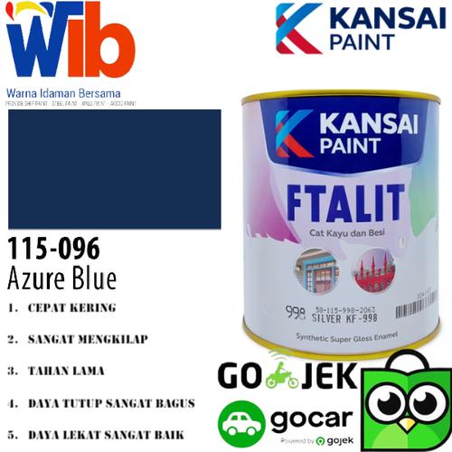 Jual KANSAI Ftalit Cat Besi & Kayu Gloss 1 Kg / Azure Blue 115-096 ...
