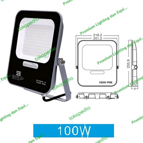 Jual Lampu tembak LED sorot 100 watt IP66 HINOLUX flood light 100W IP66 SNI - Putih - Jakarta ...
