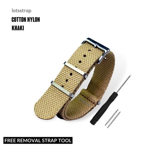 Jual Tali Jam Nato Strap Premium Fabric Soft Cotton Nylon Khaki - FC4 ...