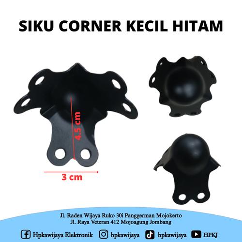 Jual SIKU POJOK BULAT CORNER HITAM KECIL siku pojok pentol hitam ...