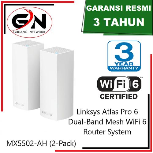 Jual Linksys MX5502 Atlas Pro 6 Wi-Fi 6 Dual-Band Mesh System - Jakarta ...