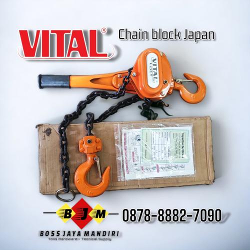 Jual Lever block 1 ton x 1,5 meter Vital Made in Japan original ...