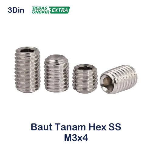 Jual Baut Tanam Grub Screw L Stainless Steel M3x4 - Jakarta Barat ...